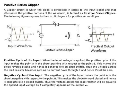 positive clipper circuit diagram