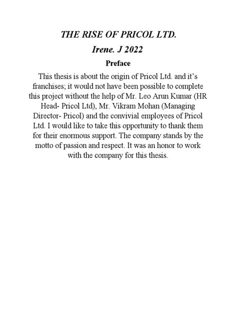 The Rise Of Pricol Ltd Pdf Business Economies