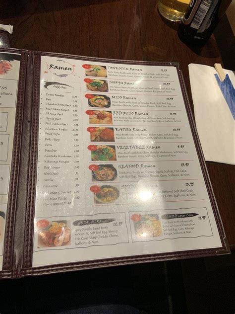 Menu At Misako Asian Cuisine Restaurant Virginia Beach Shore Dr 113