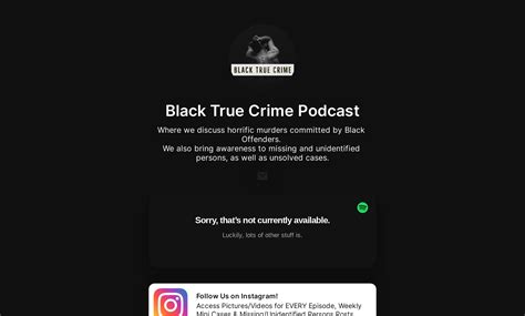 Black True Crime Podcasts Flowpage