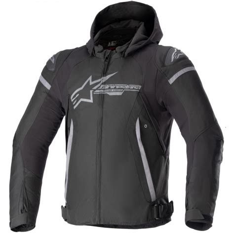 Alpinestars Zaca Waterproof Textile Jacket Black Dark Grey Free