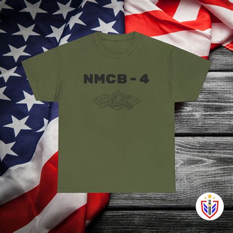Naval Mobile Construction Battalion Four Nmcb 4 T Shirt With Seabee