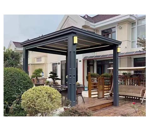 铝合金翻转百叶凉亭户外别墅凉亭园林景观亭子庭院公园凉亭厂家 阿里巴巴