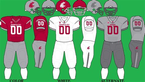 Washington State Cougars Football Team Uniforms Washington State Cougars Football Washington