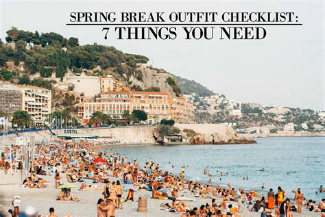 Spring Break Outfit Checklist Things You Need