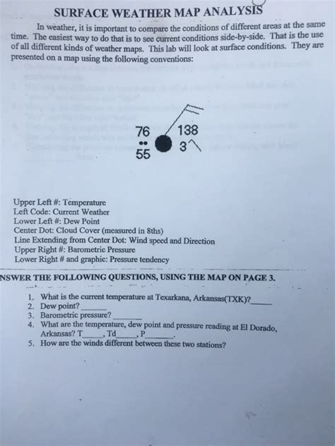 Surface Weather Map Analysis In Weather It Is