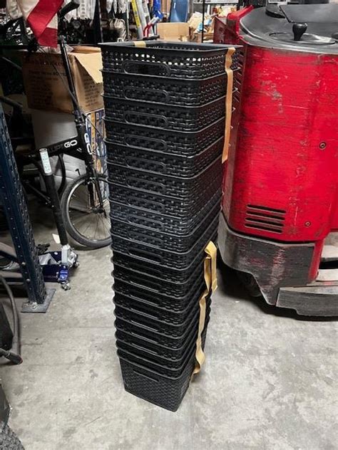 20 Plastic Weave Style Baskets Property Room