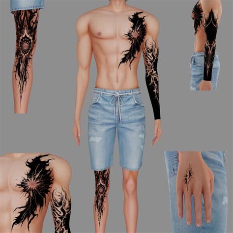 Male Tattoos Sims 4 Cc Designs Express Identity With Iconic Ink