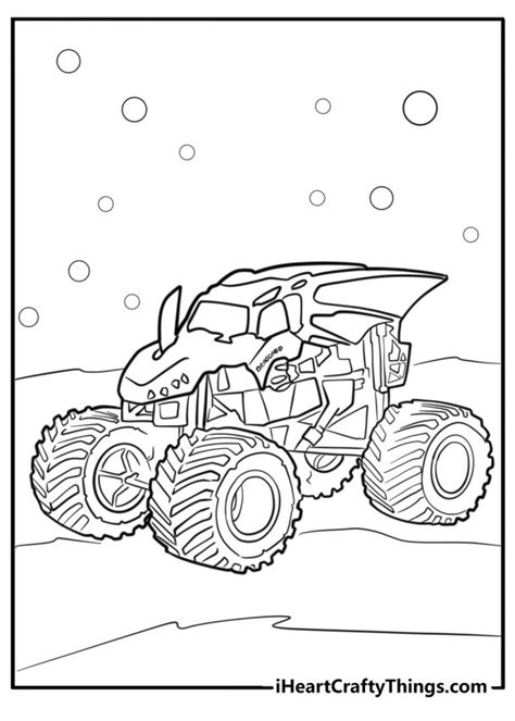 Monster Jam Dragonoid Coloring Page