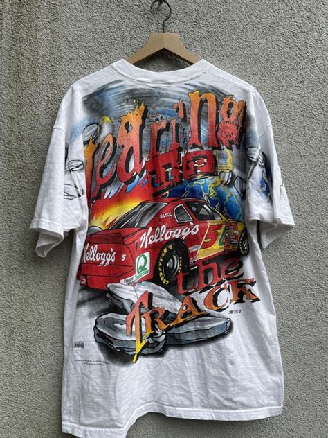 Vintage Vintage 90s Nascar Texas Tornado Kelloggs Tee Shirt Aop Xl