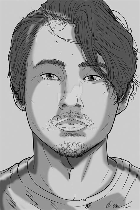 Walking Dead Sketch Cards Glenn By Darlinginc On Deviantart