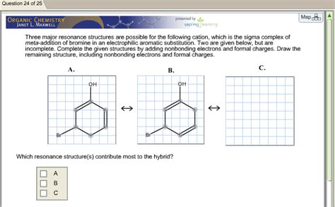 Solved Three Major Resonance Structures Are Possible For The