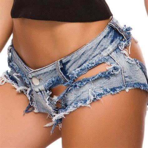 No Brand Shorts Jeans Shorts With Frayed Open Cutouts Poshmark