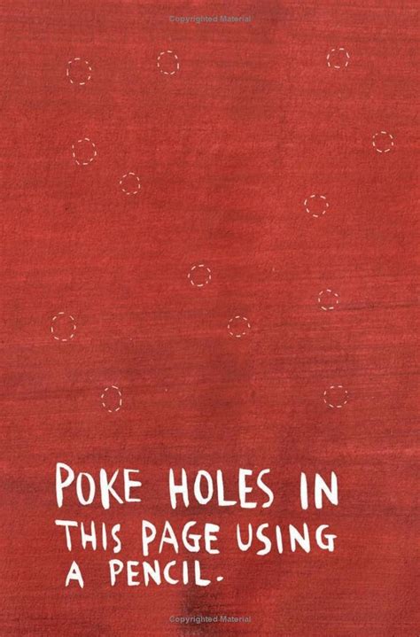 Wreck This Journal Ideas Poke Holes