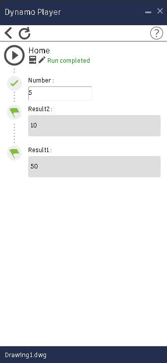 display output result on dynamo player civil 3d dynamo