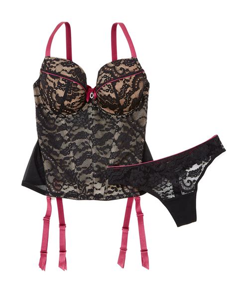 Moreen Black Bustier 38dd 46ddd Adore Me