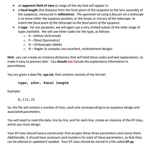 Solved Create A Python Class EP With The Following Details Chegg