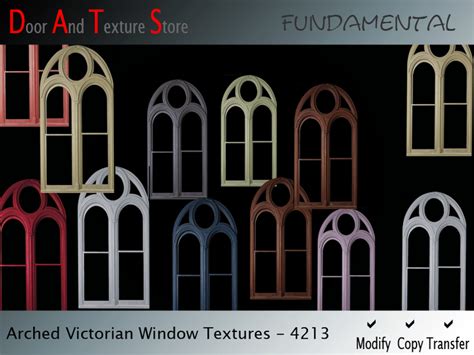 Second Life Marketplace 12 Pack Of Arched Victorian Window Textures Castle Windows Old