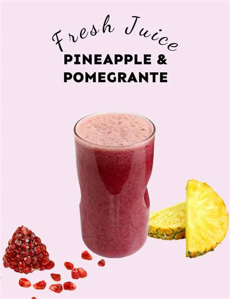 Pineapple Pomegranate Juice Yummieliciouz