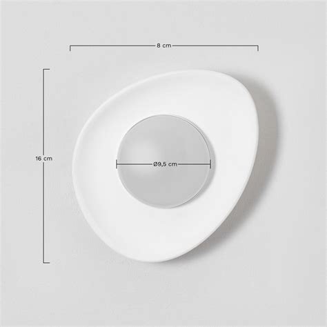 Set Of 3 Givert Plaster Led Wall Lights Sklum