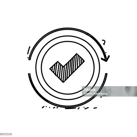 Check Mark Line Icon Sketch Design Pixel Perfect Editable Stroke Truth