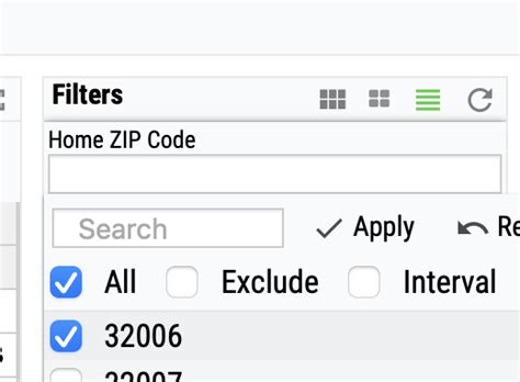 minor filter glitch checkbox all keeps on while one other filter