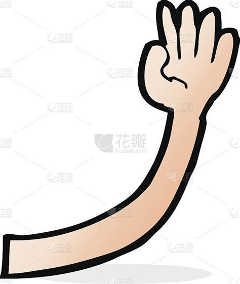 卡通的手臂