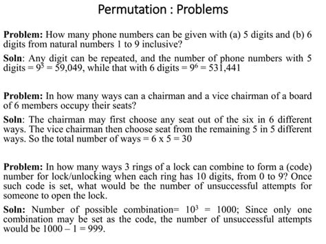 6 Permutations And Combinations Revised 1 Pptx Free Download