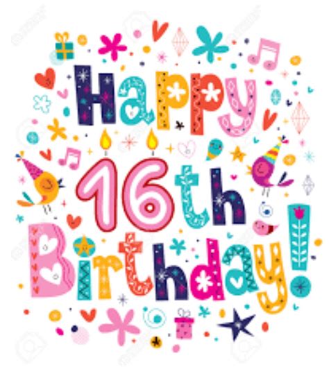 Sweet 16 Birthday Wishes Celebrating Your Sweet 16 Happy Birthday