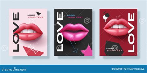 Love Posters With Passionate Female Lips Sex Shop Poster 3d Render Love Posters With Passionate Female Lips Sex Shop Poster 3d Render