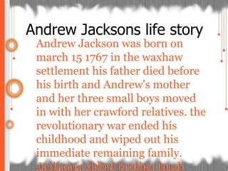 Andrew Jackson Ppt