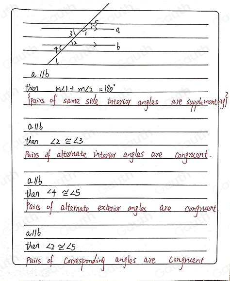 Solved Michael Used A Compass And A Ruler To Construct Two Parallel