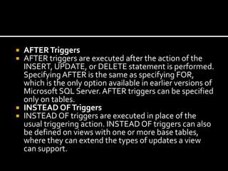 Sql Server Session 19 Triggers PPT