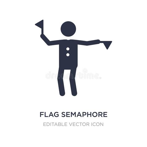 Two Flag Semaphore Signals Stock Vector Illustration Of Letters 40004166