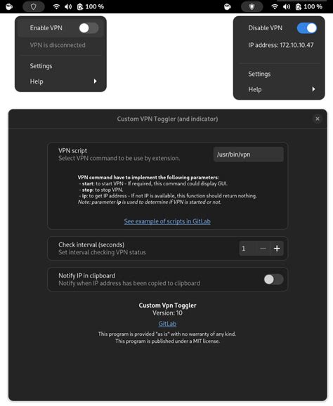 Review Custom Vpn Toggler And Indicator Version 7 Gnome Shell Extensions