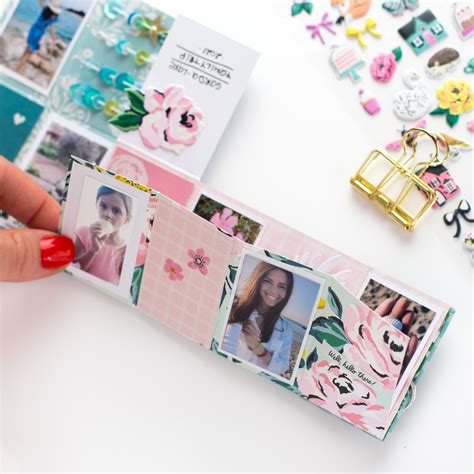 Super Tiny Mini Album With Tutorial Bea Valint Scrapbooks