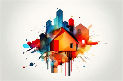 Premium Ai Image Abstract Illustration Of The Housing Concept Generative Ai