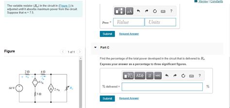 Solved Review Constants The Variable Resistor R In The Chegg