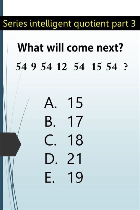 Intelligence Quotient Iq Questions Part 3 Artofit