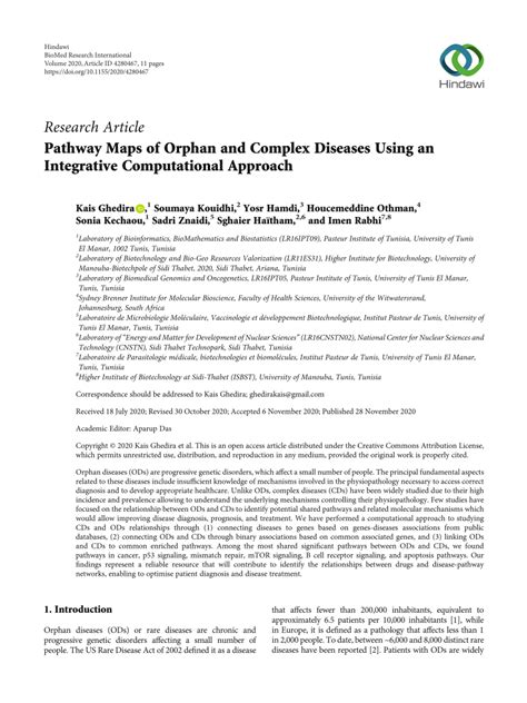 Pdf Pathway Maps Of Orphan And Complex Diseases Using An Integrative Computational Approach