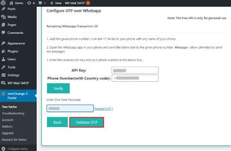 Enable 2-Factor Authentication with Single Sign-on (SSO 2fa) | WordPress