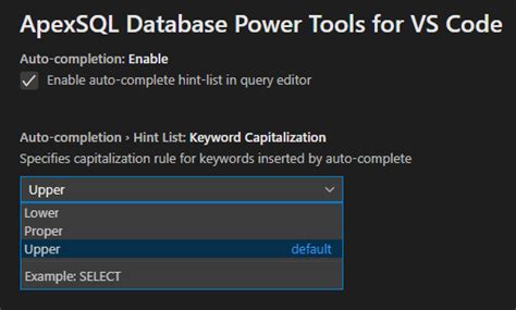 Whats New In Apexsql Database Power Tools For Vs Code R