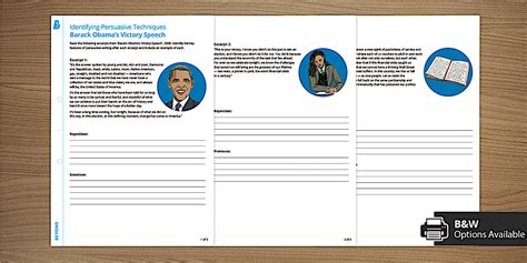 Barack Obama Victory Speech Activity English Resource