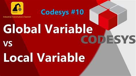 Codesys 10 Local And Global Variable In Codesys Youtube