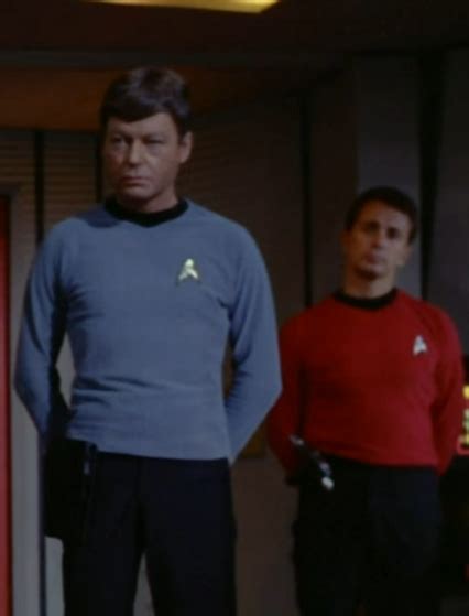 Star Trek Who Was Under The Console When James Kirk Was Arguing With