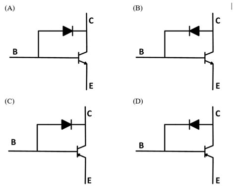 The Correct Circuit Representation Of The Structure Shown In The Figure Is
