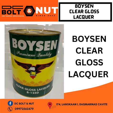 Boysen Clear Gloss Lacquer 4 Liters Lazada Ph