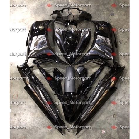 Hldm Seki Cover Set Lc 135 V2 V7 Design V7 Custom Chrome Shopee Malaysia