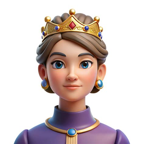 Acclaimed Art Deco Portrait Of A Regal Queen With A Crown Of Jewels And