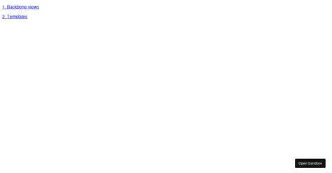 Backbone Examples 2 Codesandbox
